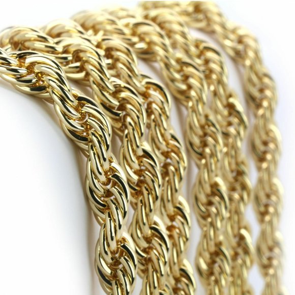 Accessories | 24k Gold 1mm And 7mm 24 Rope Chain | Poshmark